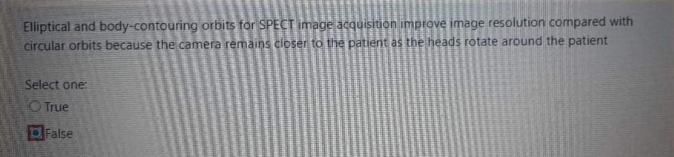 Solved Elliptical and body-contouring orbits for SPECT image | Chegg.com