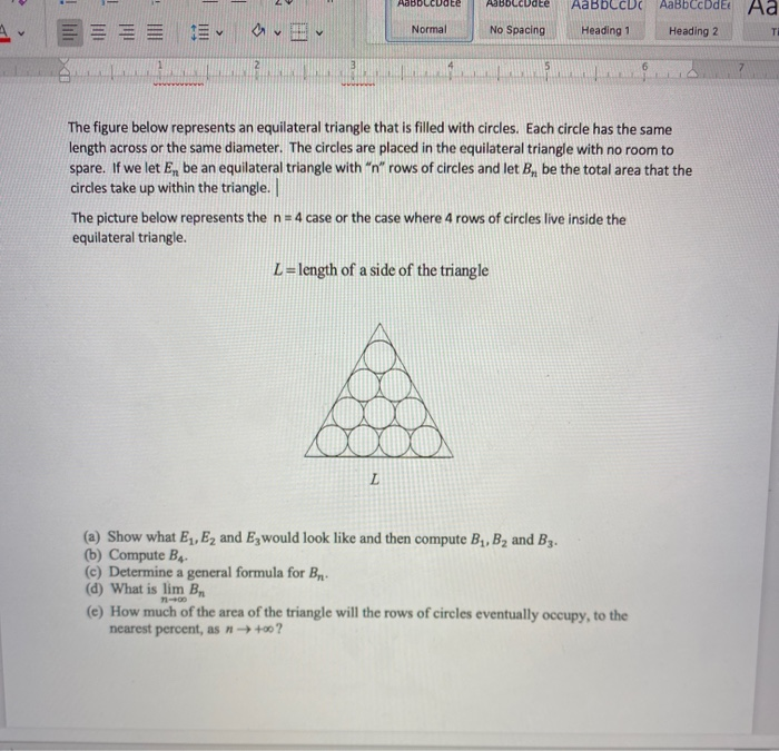 Solved The figure below represents an equilateral triangle | Chegg.com