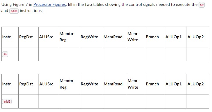 Solved Using Figure 7 ﻿in Processor Figures, fill in the two | Chegg.com
