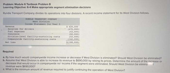 Solved Problem: Module 6 Textbook Problem 8 Learning | Chegg.com