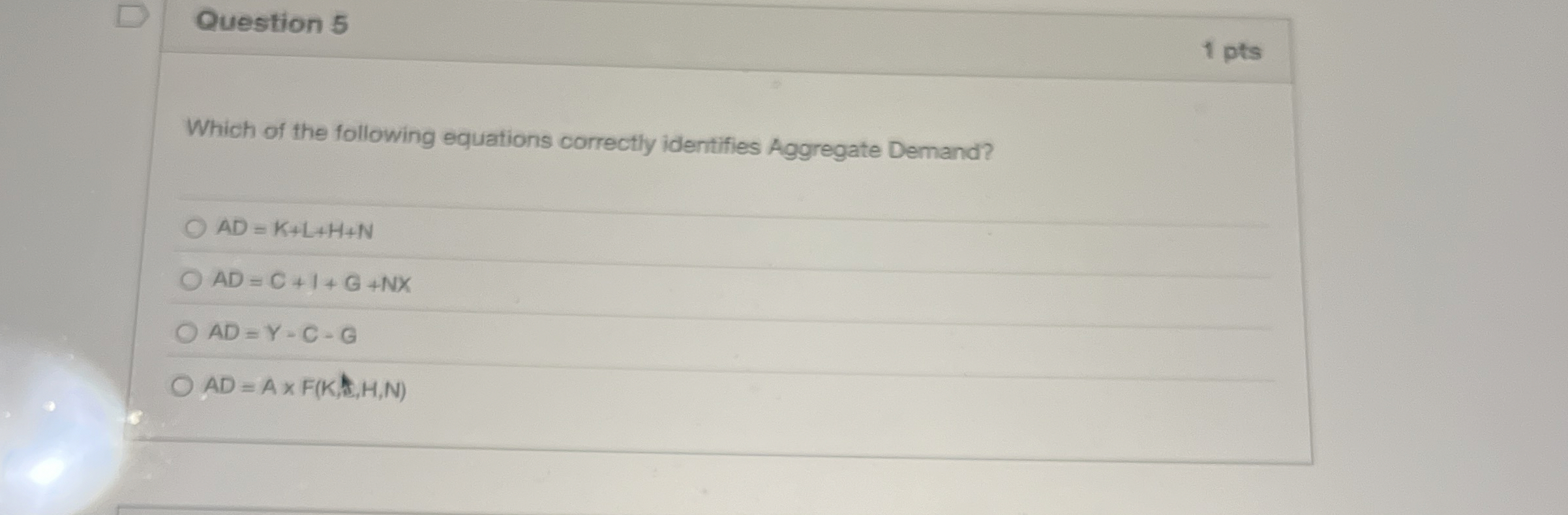 Solved Question 5Which of the following equations correctly | Chegg.com