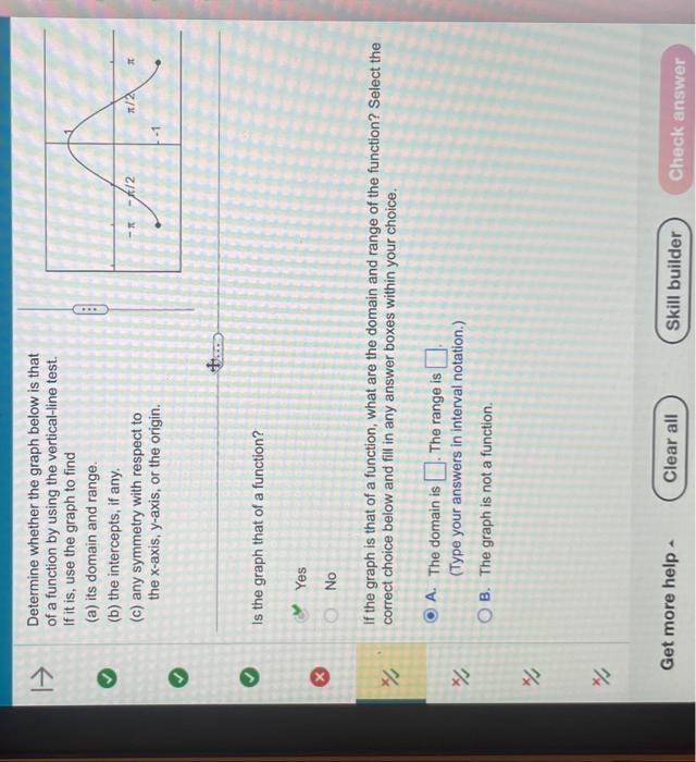 Solved Determine whether the graph below is that of a | Chegg.com