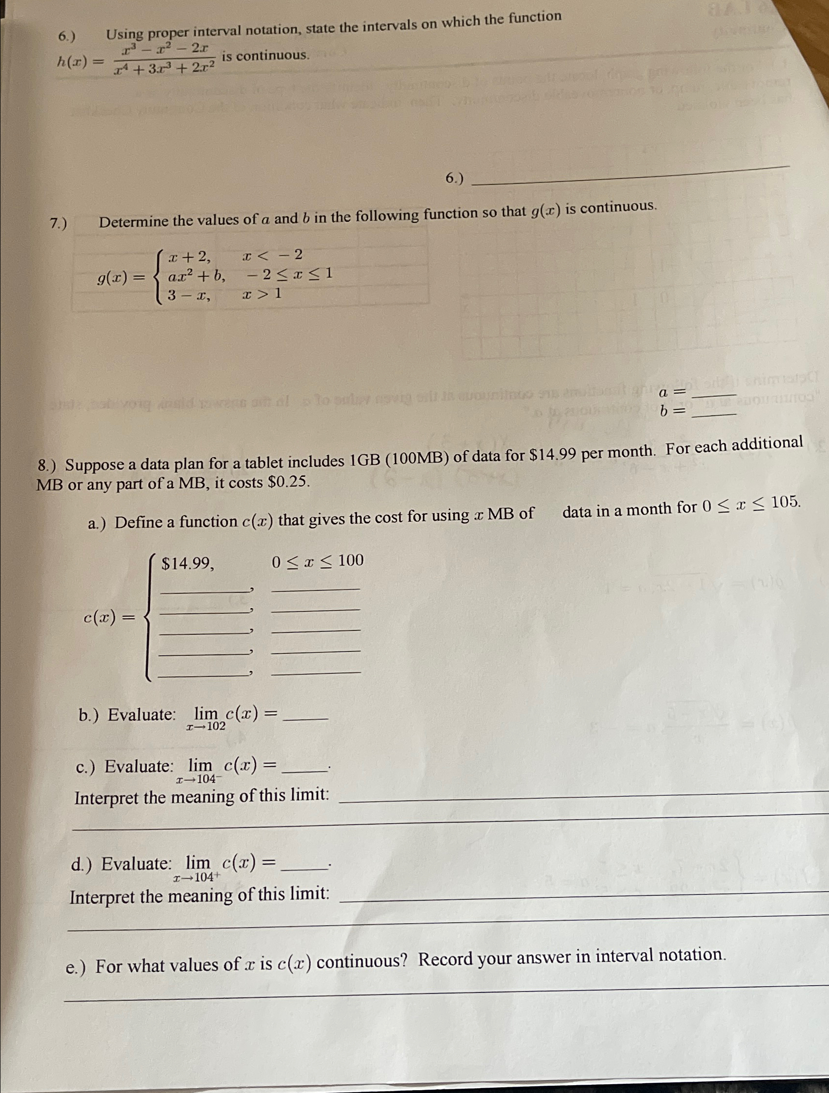 Solved Using proper interval notation, state the intervals | Chegg.com