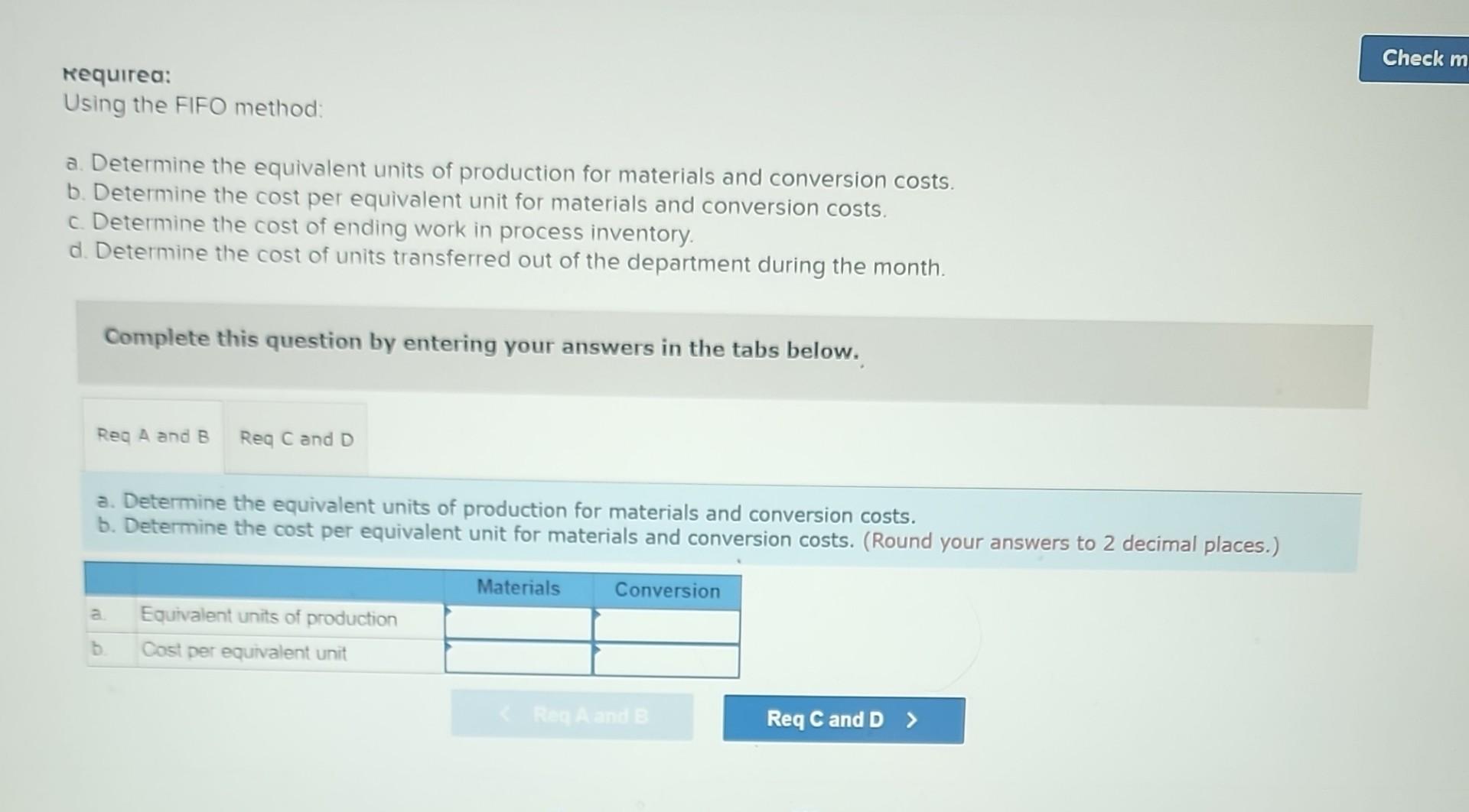 Solved Easy Inc. uses the FIFO method in its process costing | Chegg.com