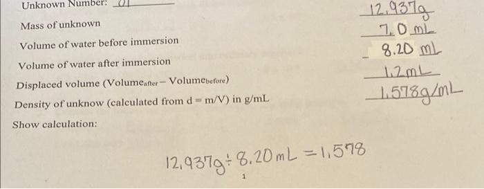 Solved is the calculation correct? i dont knkw if the volume | Chegg.com