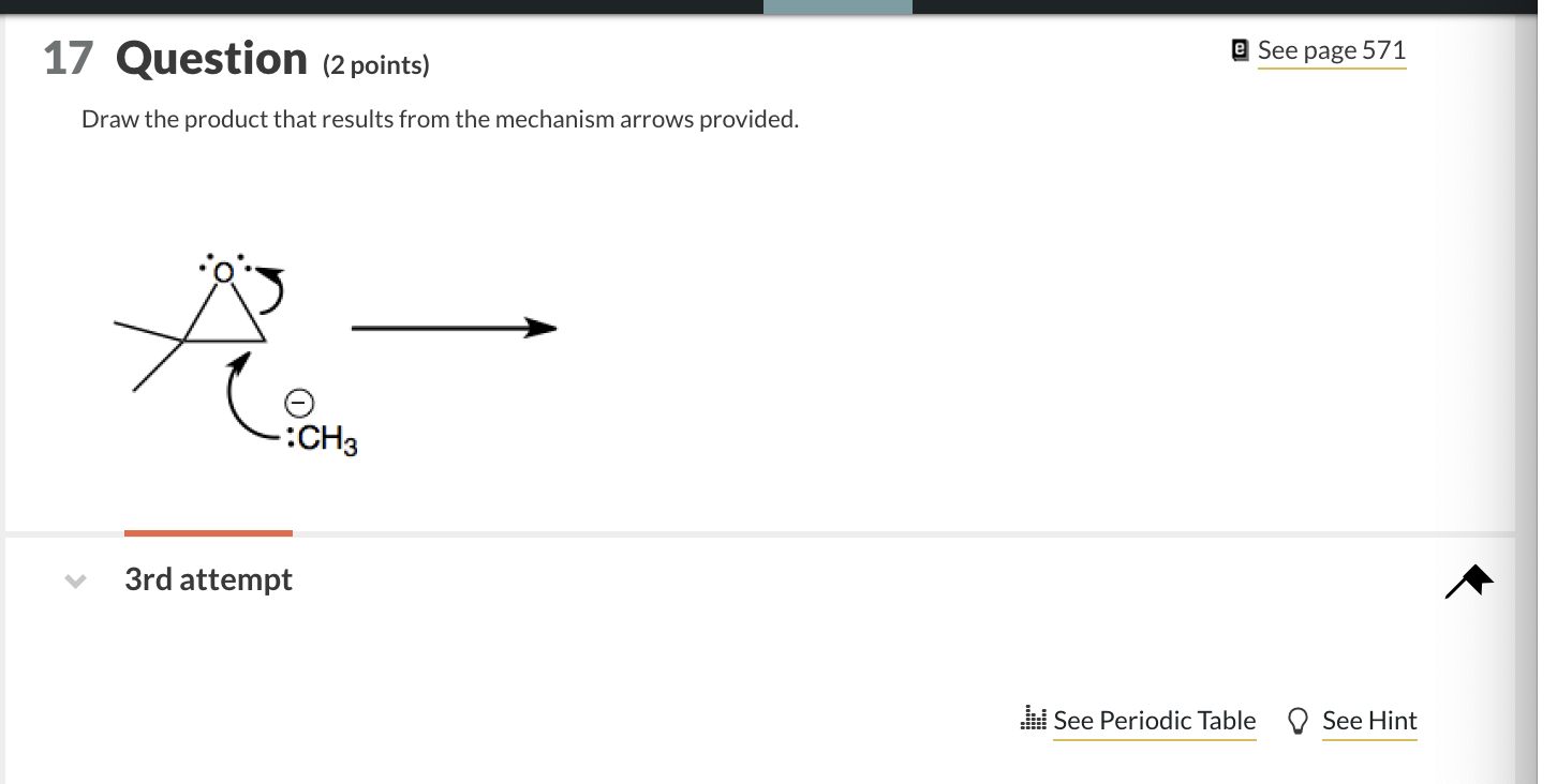 Solved 17 ﻿Question (2 ﻿points)Draw the product that results | Chegg.com
