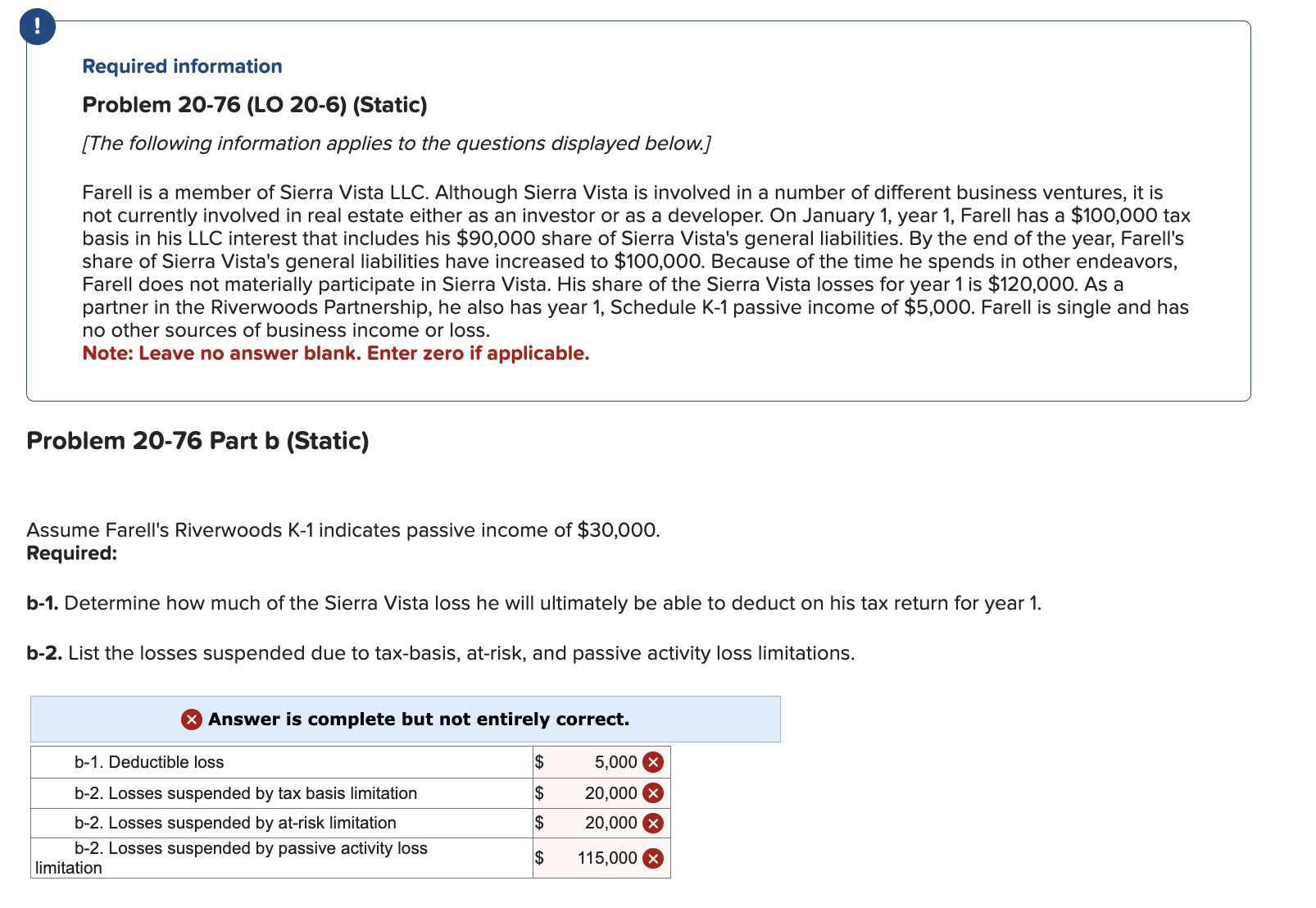 Solved Required information Problem 20-76 (LO | Chegg.com