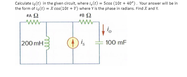Solved Calculate i0(t) ﻿in the given circuit, where | Chegg.com