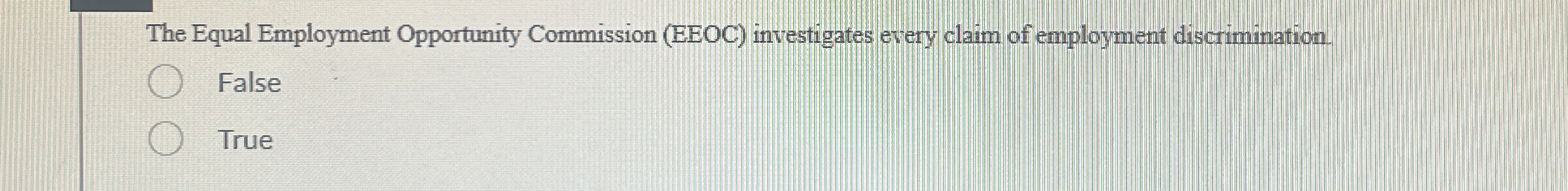 Solved The Equal Employment Opportunity Commission (EEOC) | Chegg.com