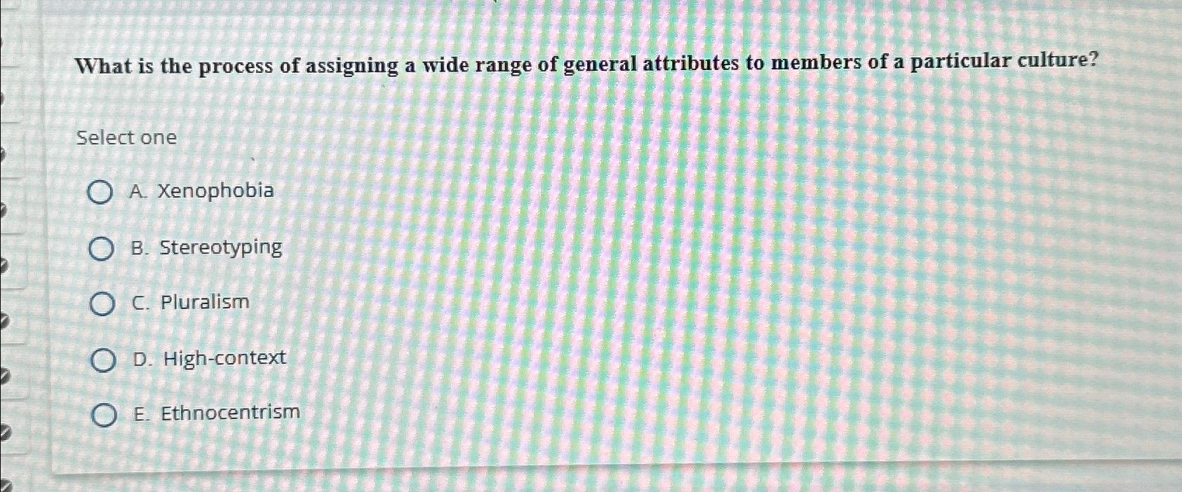 Solved What is the process of assigning a wide range of | Chegg.com