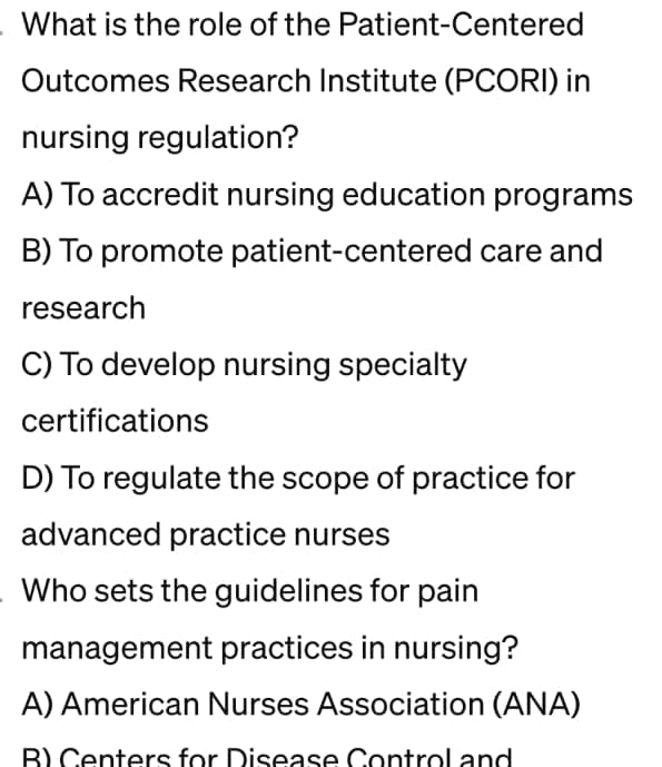 Solved Nursing: What is the role of the Patient-Centered | Chegg.com