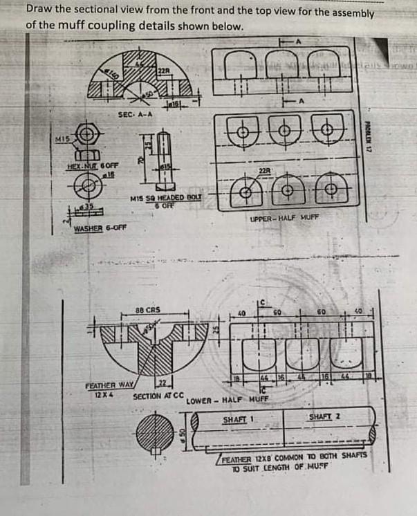 Solved How to draw this with small details and how to | Chegg.com