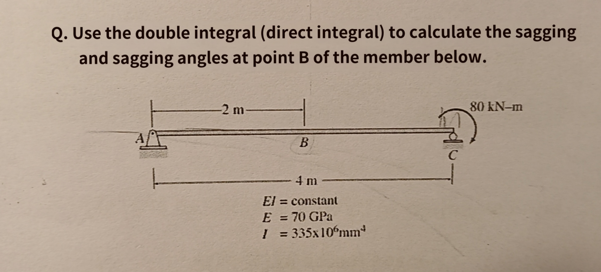 Solved Q. ﻿Use the double integral (direct integral) ﻿to | Chegg.com