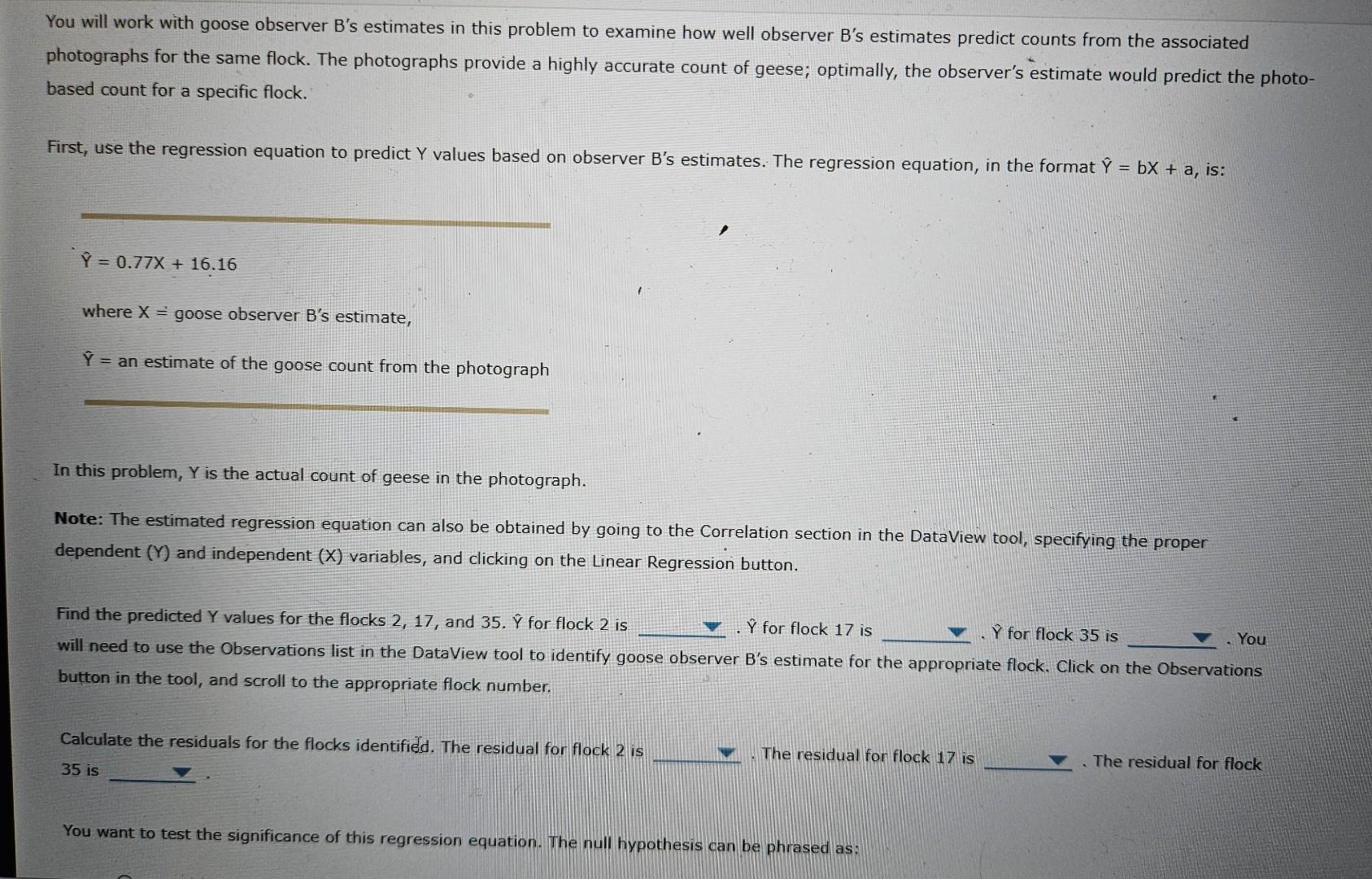 Solved Experienced observers use aerial survey methods to | Chegg.com