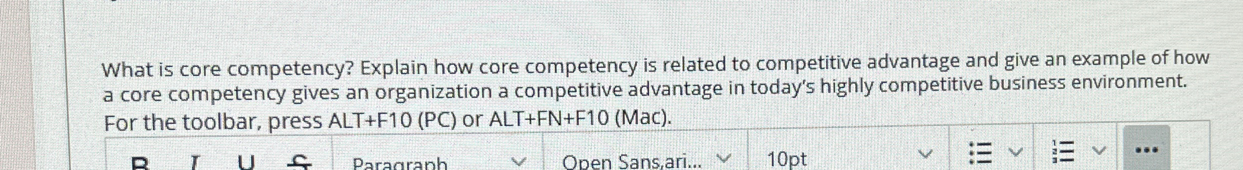 Solved What is core competency? Explain how core competency | Chegg.com