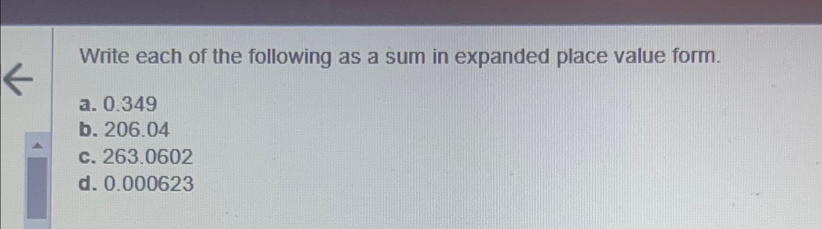 Solved Write each of the following as a sum in expanded | Chegg.com