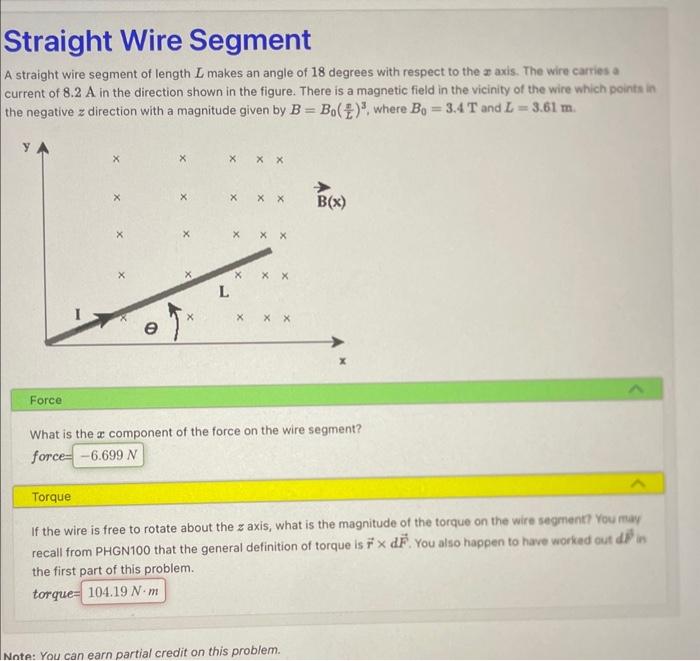 Solved A straight wire segment of length L makes an angle of | Chegg.com