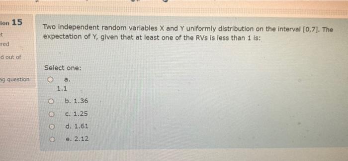 Solved ion 15 et Two independent random variables X and Y | Chegg.com