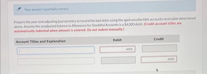 Solved Calculate the total estimated bad debts based on the | Chegg.com