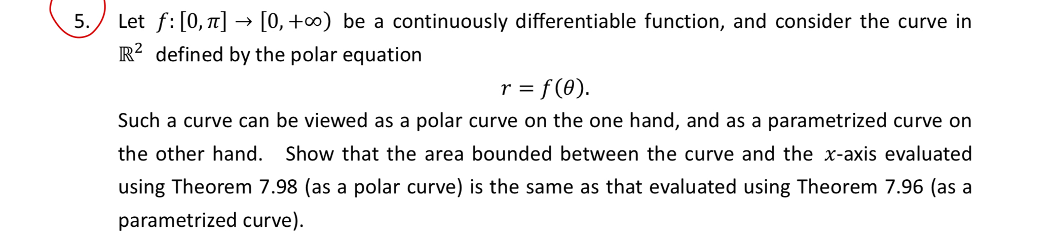 Solved Let f:[0,π]→[0,+∞) ﻿be a continuously differentiable | Chegg.com