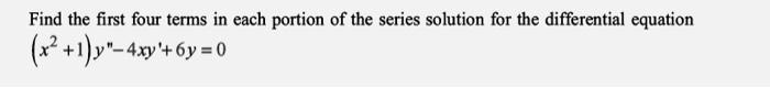 Solved Solve differential equation | Chegg.com