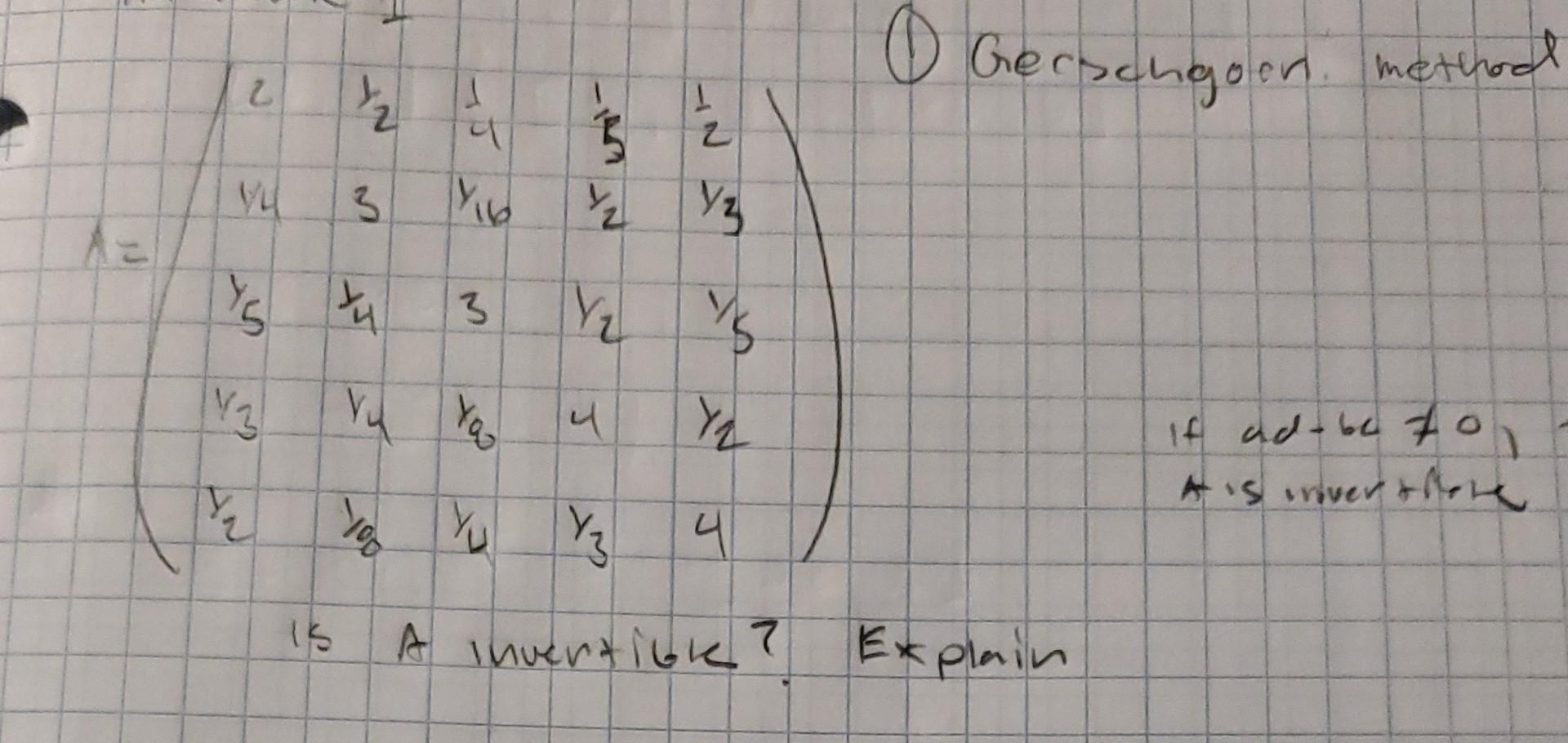 Gershgorin theorem solve using Gershgorin theorem and | Chegg.com
