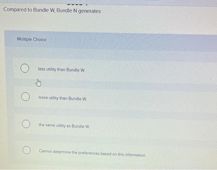 Solved The graph below depicts two indifference curves for | Chegg.com