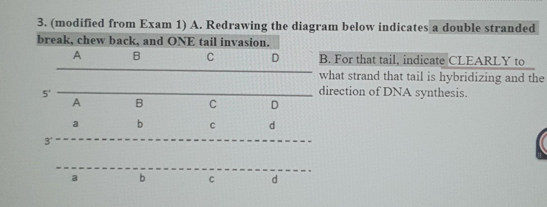 3. (modified from Exam 1) A. Redrawing the diagram | Chegg.com