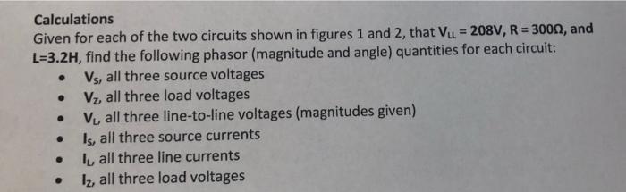 Solved Calculations Given for each of the two circuits shown | Chegg.com