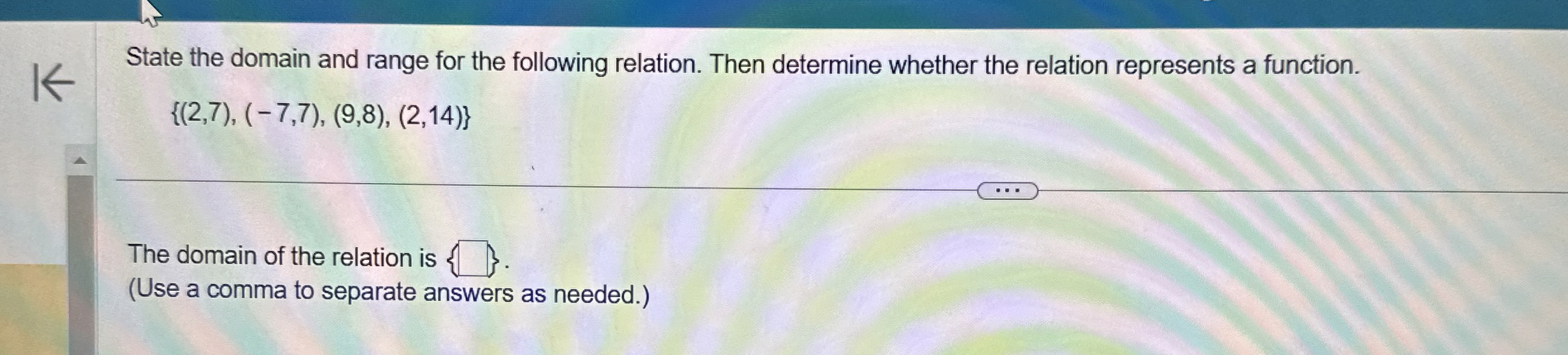 Solved State the domain and range for the following | Chegg.com