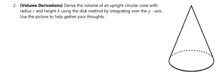 Solved 2. (Volume Derivations) Derive the volume of an | Chegg.com