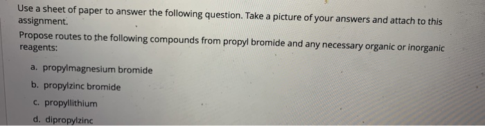 Solved Use a sheet of paper to answer the following | Chegg.com