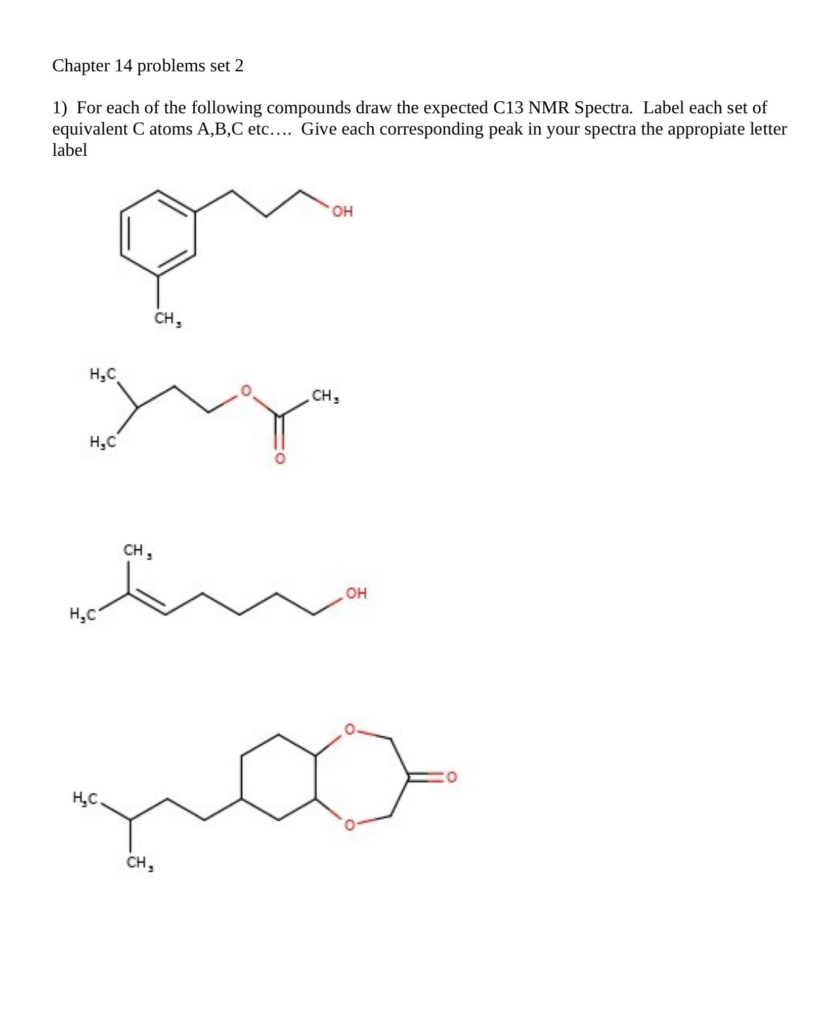 Solved Chapter 14 ﻿problems set 2For each of the following | Chegg.com