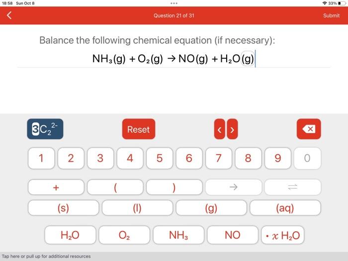 Solved Balance the following chemical equation (if | Chegg.com