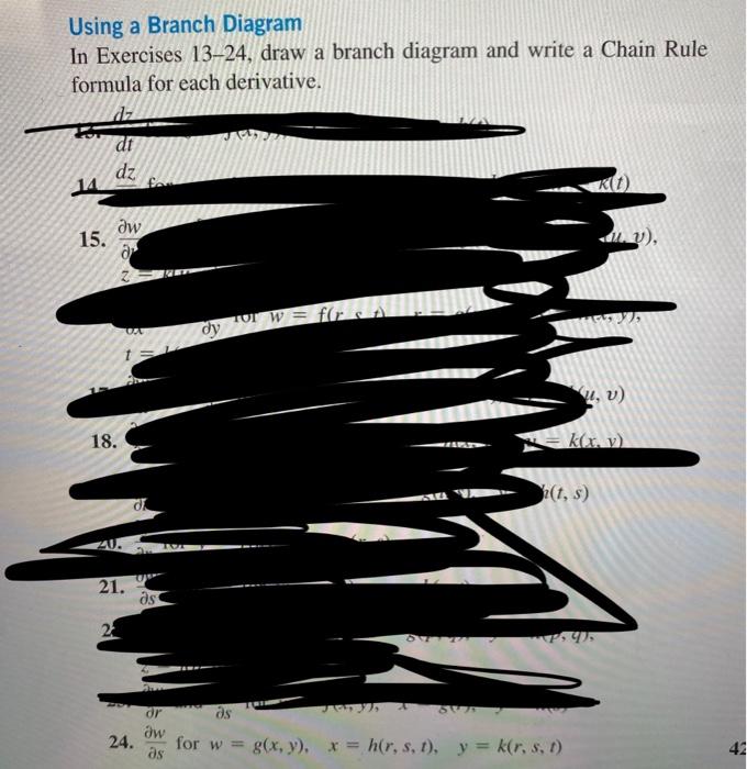 Solved Using a Branch Diagram In Exercises 13-24, draw a | Chegg.com
