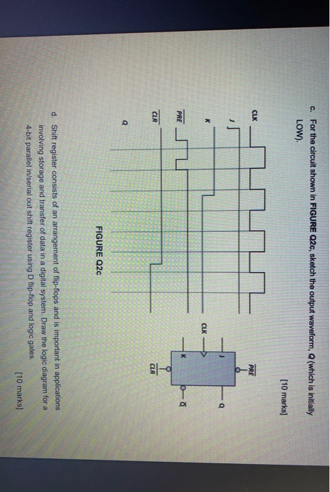 Solved c. For the circuit shown in FIGURE Q2c, sketch the | Chegg.com