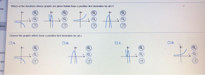 Solved Which of the functions whose graphs are given below | Chegg.com