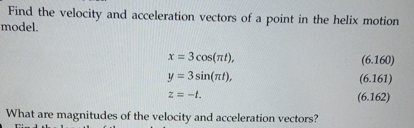 Solved Find the velocity and acceleration vectors of a point | Chegg.com