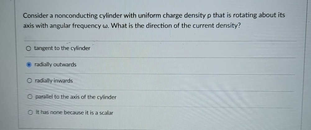 Solved Consider a nonconducting cylinder with uniform charge | Chegg.com