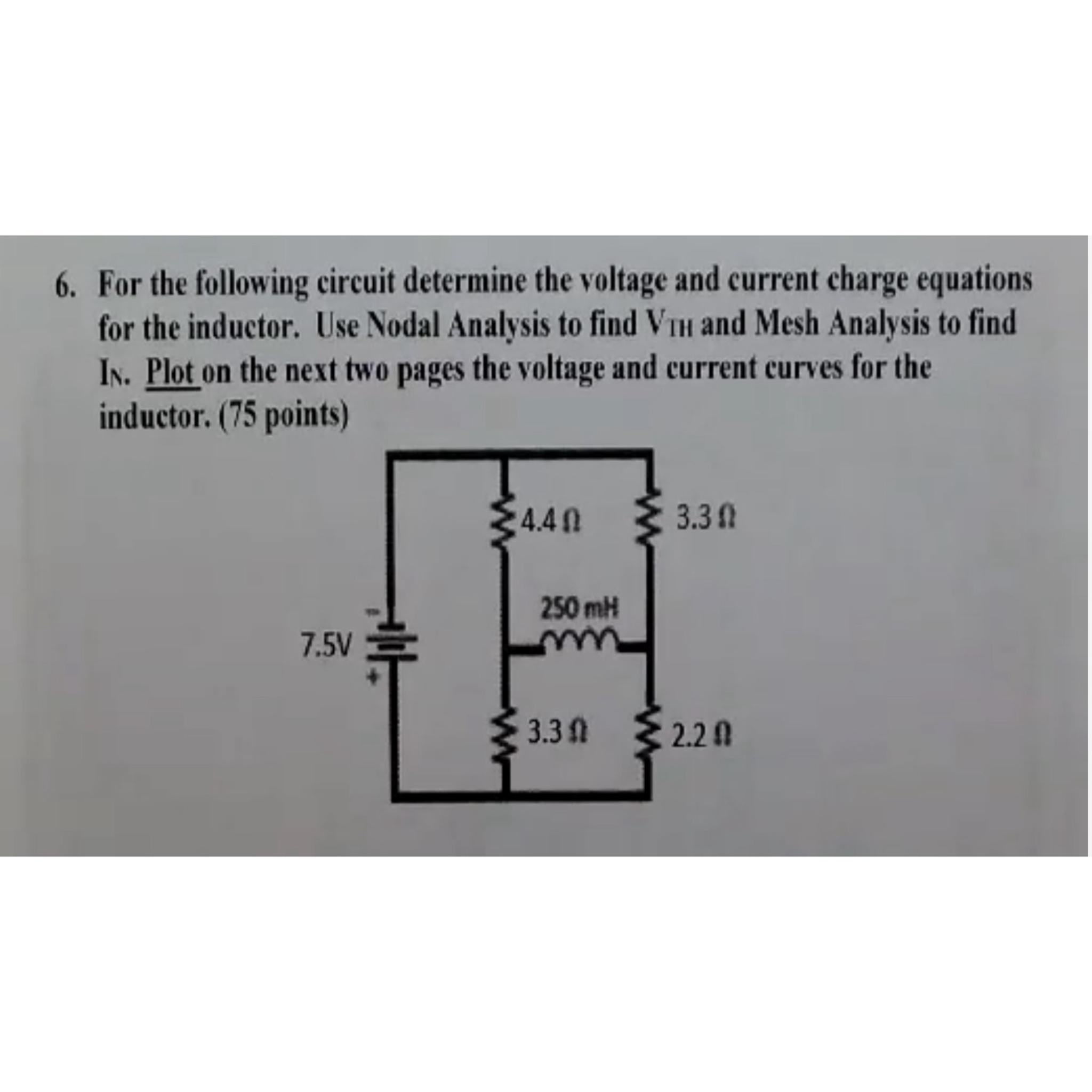 Solved Use Nodal Analysis and Mesh Analysis to find Vth and | Chegg.com