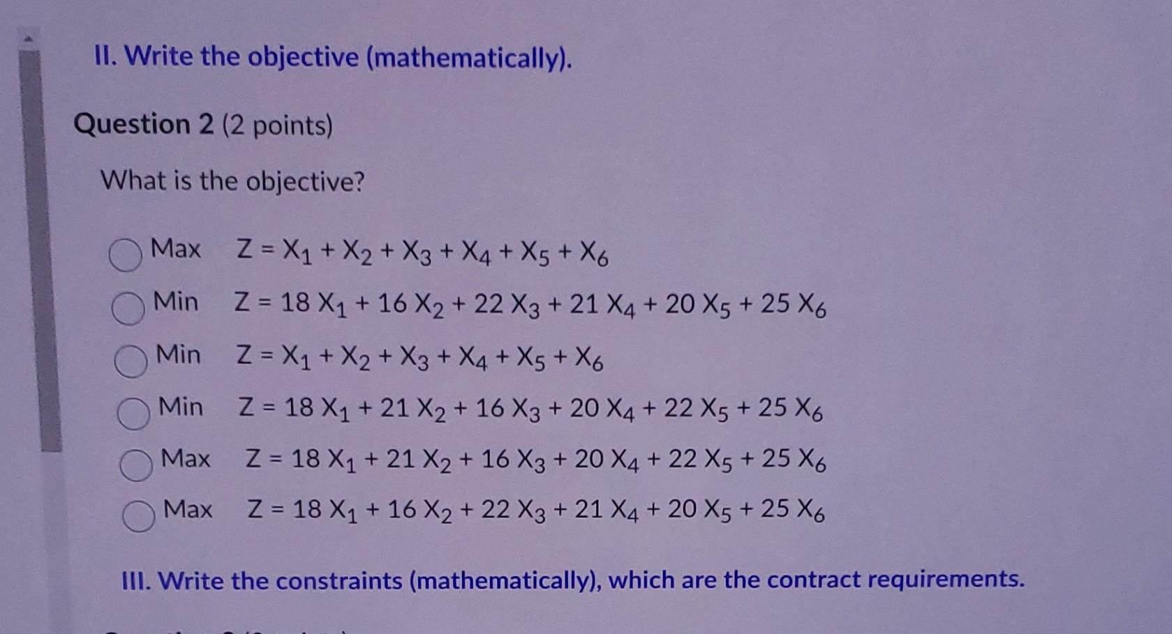Solved [Chapter 12] Linear Optimization Models Highland | Chegg.com