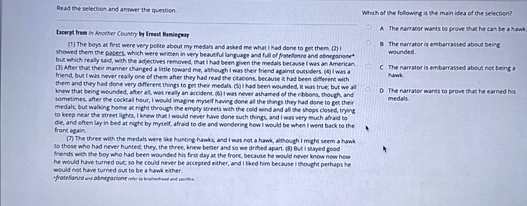 Solved Read the selection and answer the question.Excerpt | Chegg.com