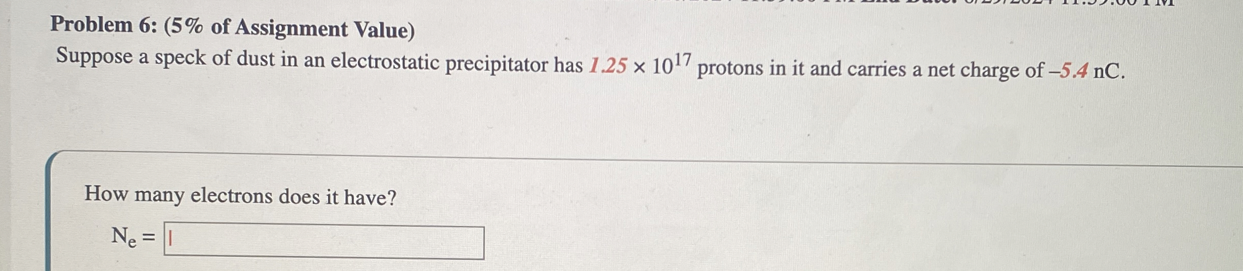 Solved Problem 6: (5% ﻿of Assignment Value)Suppose a speck | Chegg.com