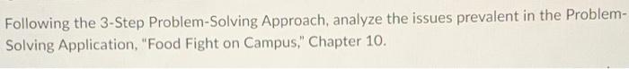 Solved Following the 3-Step Problem-Solving Approach, | Chegg.com