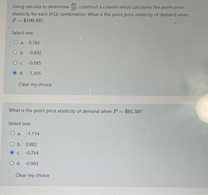 Use the following data to answer the questions below. | Chegg.com