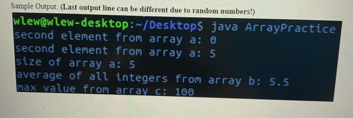 Solved Java File Name Arraypracticejava • Main Class Name 9175