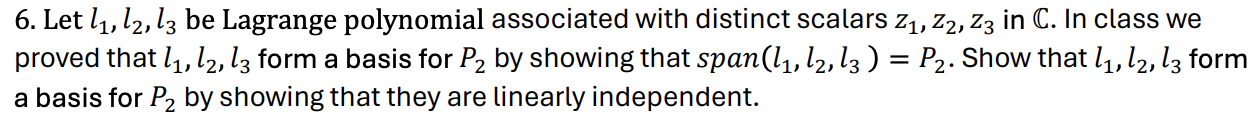 Solved Let l1,l2,l3 ﻿be Lagrange polynomial associated with | Chegg.com