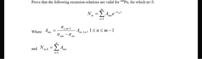 Solved Prove that the following recursion relations are | Chegg.com
