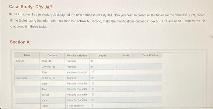 Solved Case Study: City Jail In the Chapter 1 case study, | Chegg.com