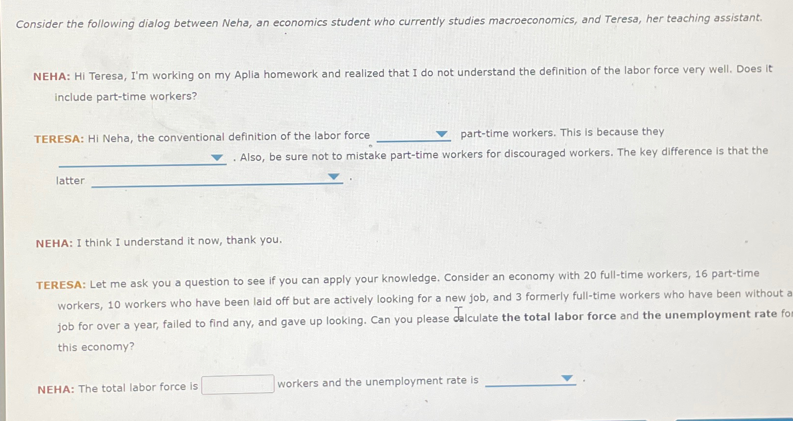Solved Consider the following dialog between Neha, an | Chegg.com